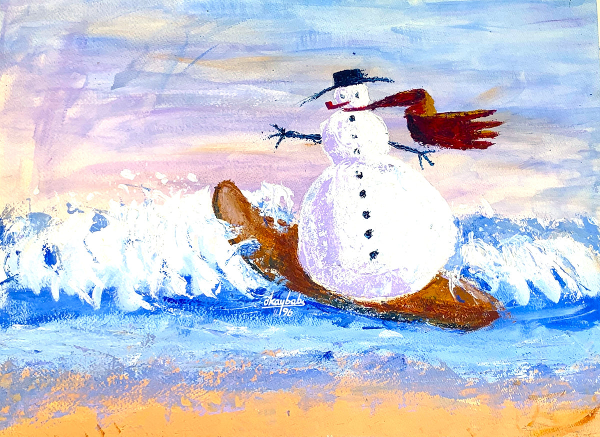 Snow Surf - Original – Okaybabs Art